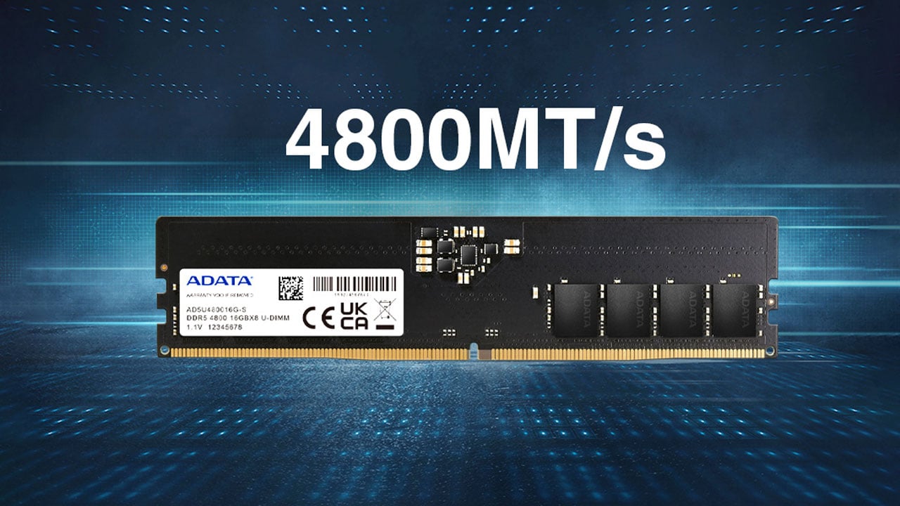 ADATA Launches DDR5-4800 Memory Module
