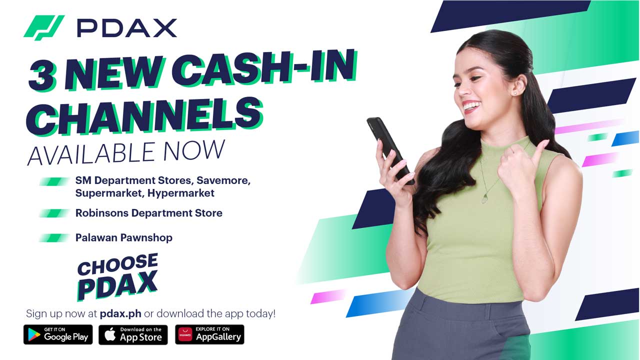 PDAX Expands Cash-in Channels adds SM, Robinson’s and Palawan Pawnshop