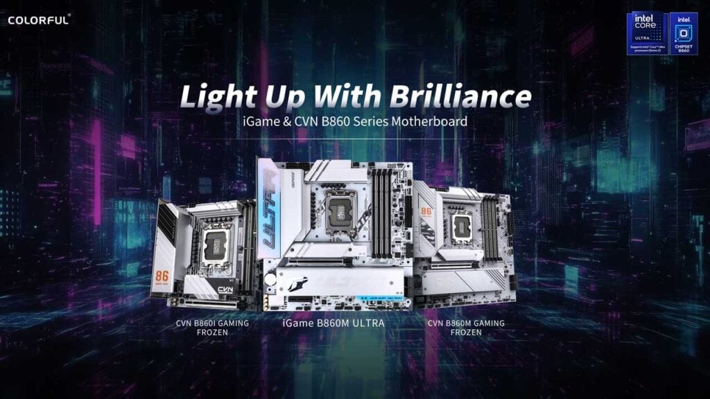 COLORFUL Unveils B860 Series Motherboard Models