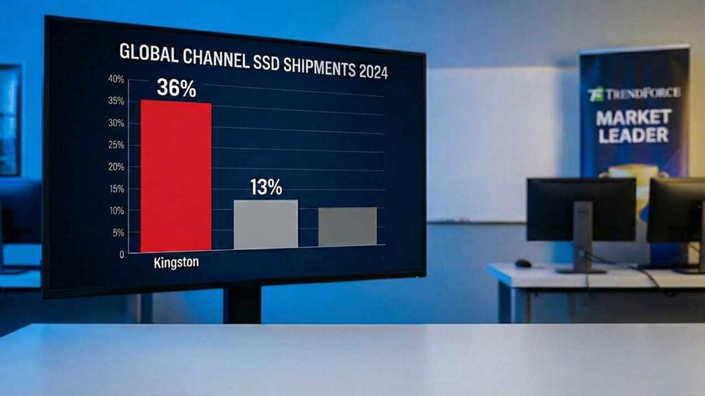 Kingston Dominated the SSD Market in 2024 with 36% Share